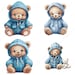29 Watercolor Teddy Bear Hoodie Clipart, Teddy Bear Clipart ...