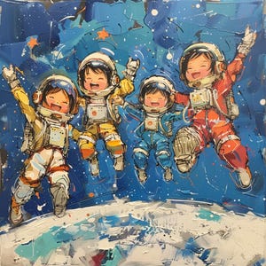 24 Astronaut Clipart, Kids in Space Suits, Galaxy Clip Art, Cute ...