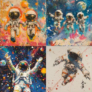 24 Astronaut Clipart, Kids in Space Suits, Galaxy Clip Art, Cute ...