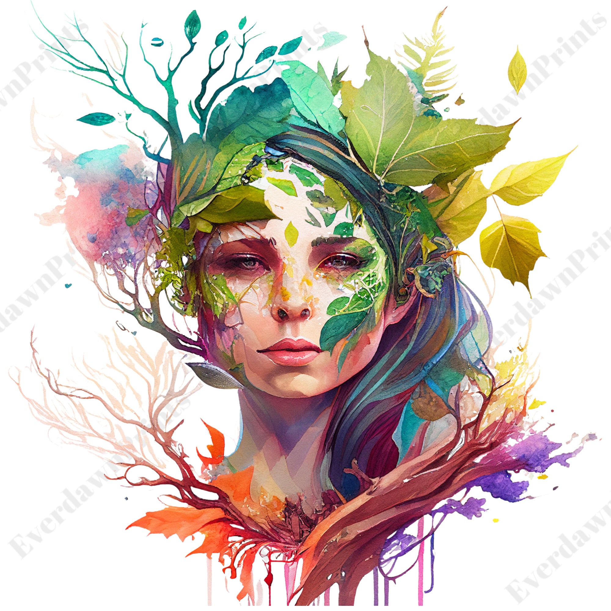 15 Dryad Clipart, Fantasy, High Quality Transparent PNG, Watercolor ...
