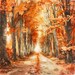 24 Autumn Path Clipart, Watercolor Fall Trees Image, Cozy Season ...