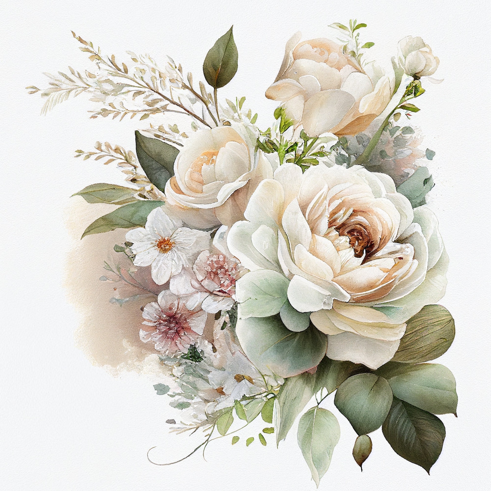 24 Wedding Flowers Clipart, High Quality Pngs, Nursery Art, Digital ...