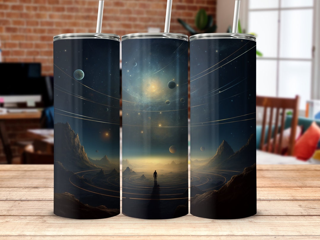 Planetary Space Wrap, Sublimation Design, 20 Oz Skinny Tumbler, Tumbler ...
