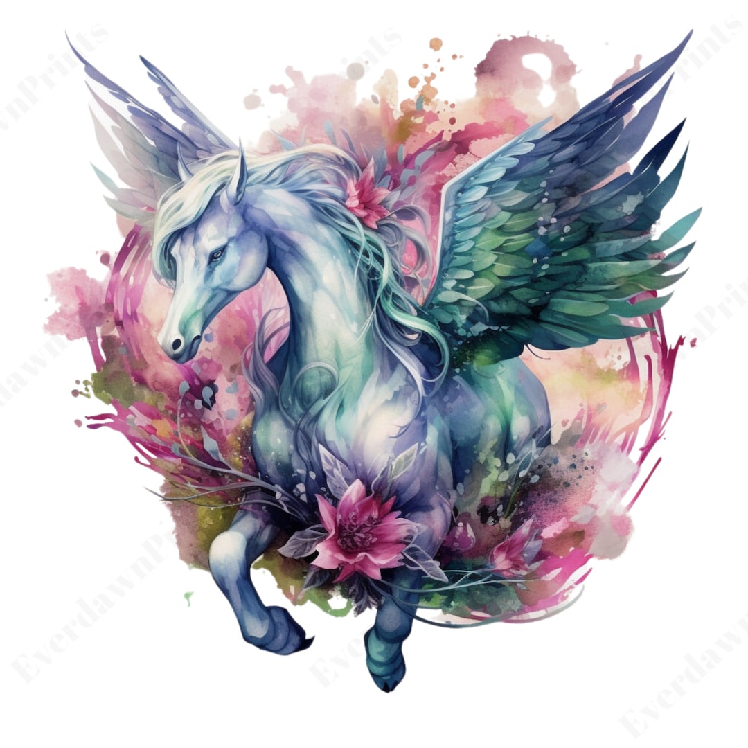 24 Magical Fantasy Creatures Clipart - Watercolor - Transparent PNG ...