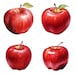 Watercolor Apple Clipart, 24 High Quality Transparent PNG, Apple PNG ...