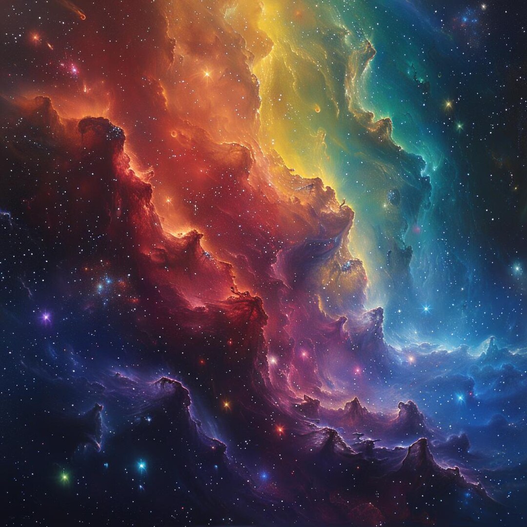 24 Galaxy Nebula Clipart, Cosmic Sky, Digital Art, Celestial Scenery ...