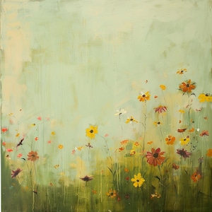 32 Wildflower Meadow Clipart, Digital Floral Art, Spring Flowers ...