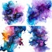 27 Colorful Ink Splash Clipart, Splash, Watercolor Splash, Cosmic ...