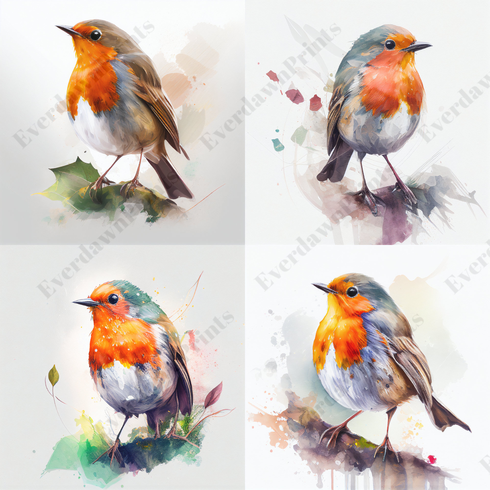 12 Robin Clipart, High Quality Transparent Pngs, Nursery Art, Digital ...