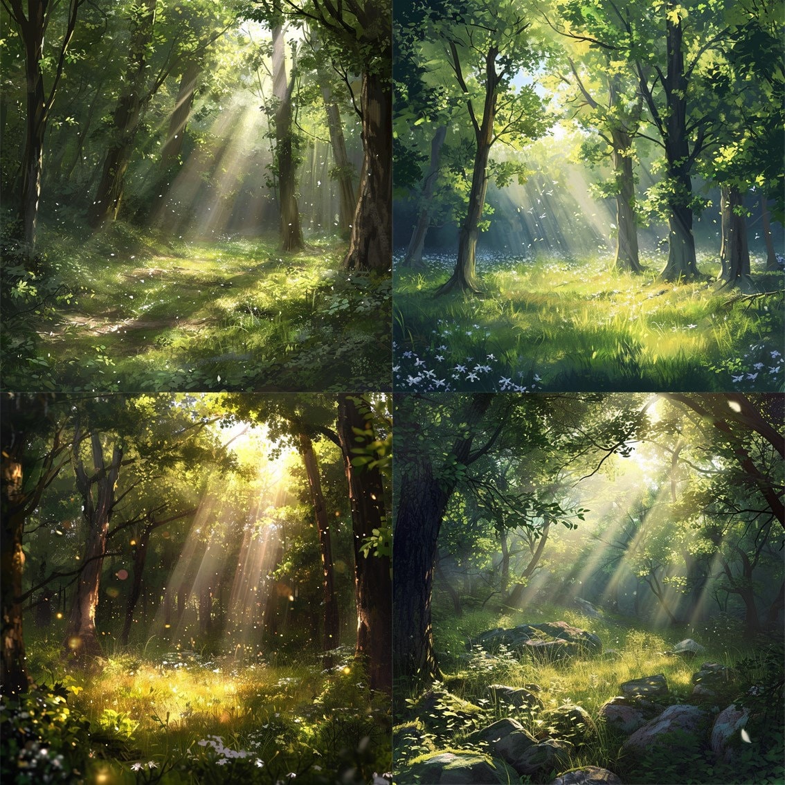 24 Enchanted Forest Digital Wallpapers - Mystic Woods Desktop ...