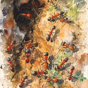 23 Ant Watercolor Clipart, Ant Clipart, Ant PNG, Ant Illustration ...
