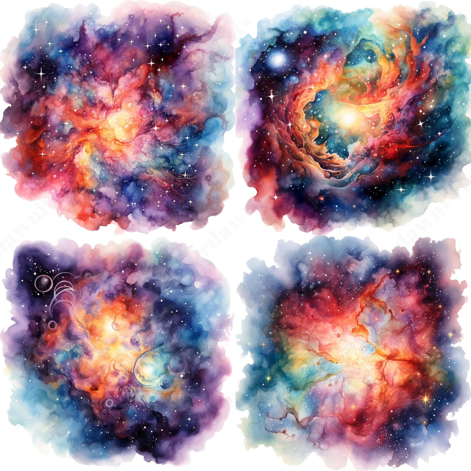 23 Outer Space Clipart Set, High Quality Transparent PNG Galaxy Clipart ...
