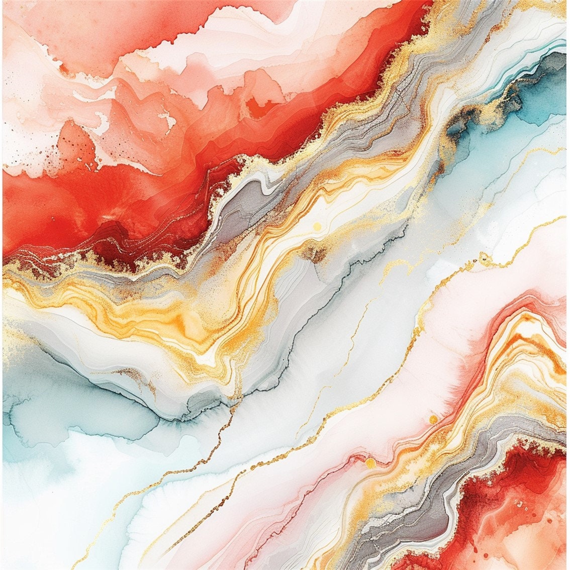 23 Marbled Texture Backgrounds, Blue and Purple Marble, Digital ...