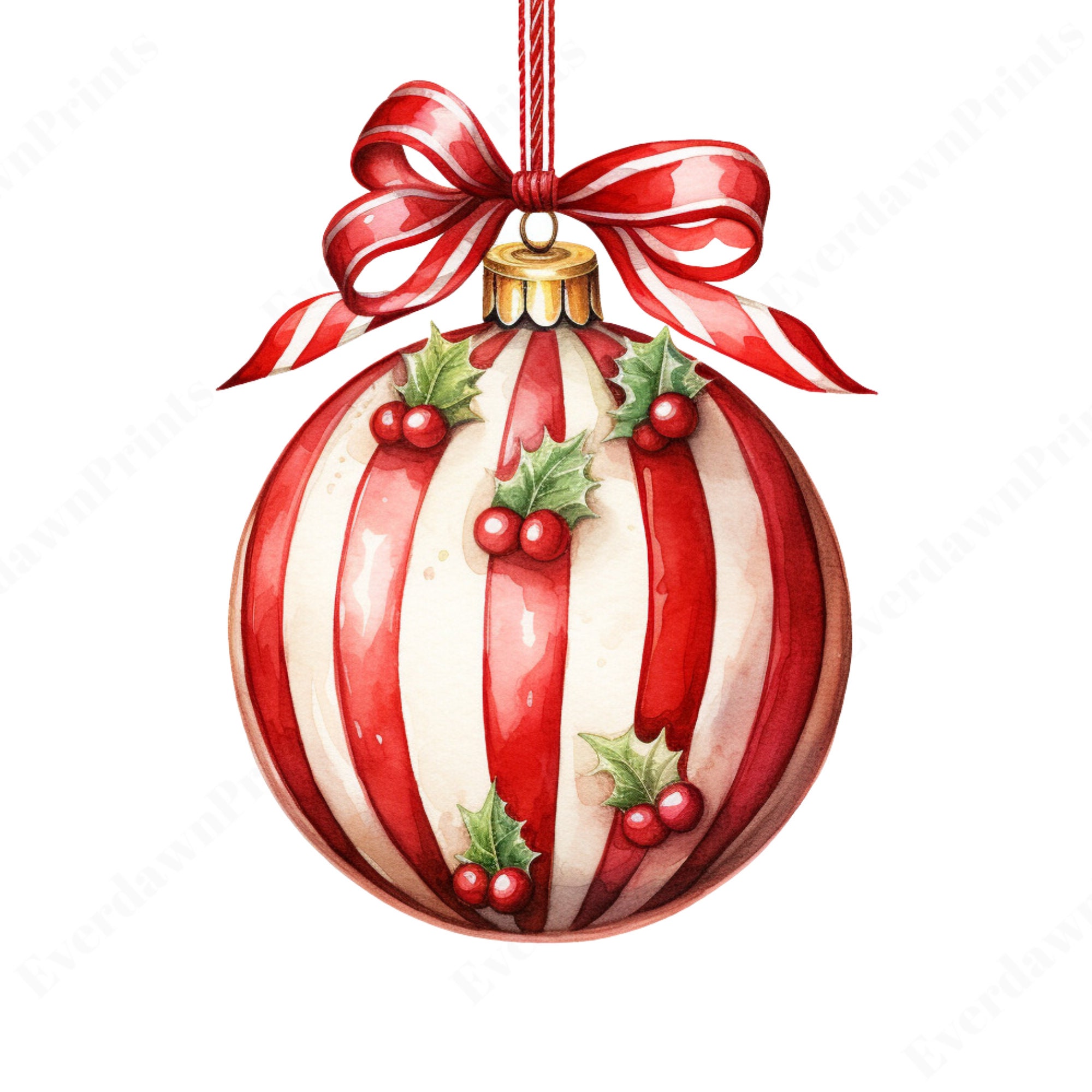 19 Christmas Bauble Clipart Volume 2, Transparent Clipart, Merry ...