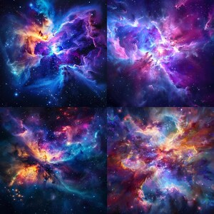 24 Galaxy Portal Clipart, Nebula Space Art, Cosmic Swirls PNG, Digital ...