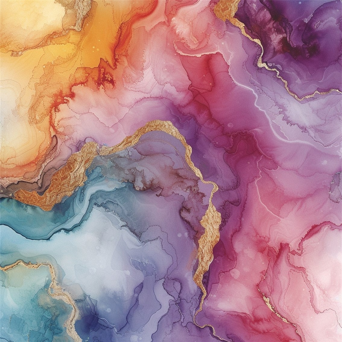 23 Marbled Texture Backgrounds, Blue and Purple Marble, Digital ...