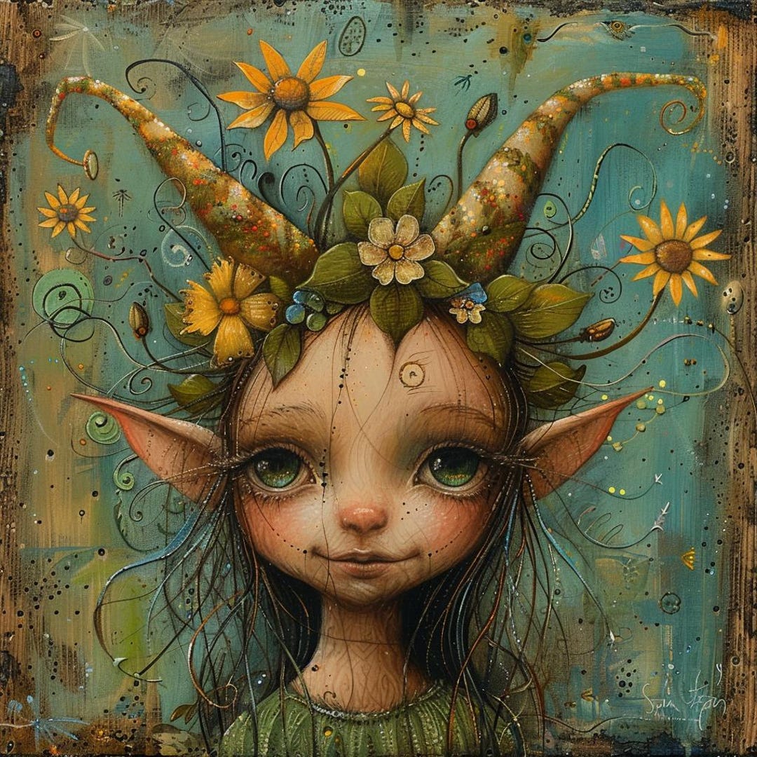 24 Whimsical Forest Elf Clipart, Enchanted Woodland Fairy Art, Magical ...