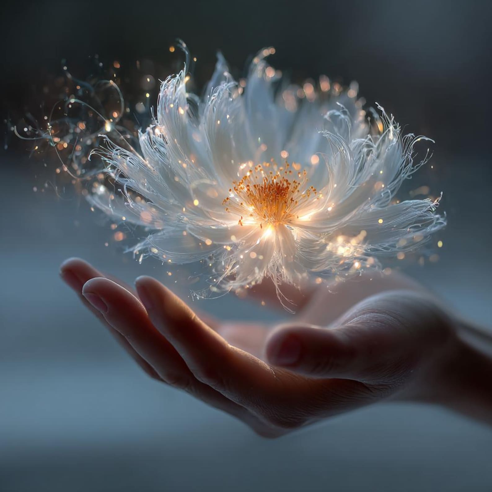 24 Glowing Flower Clipart, Fantasy Flower Image, Magical Sparkles Art ...