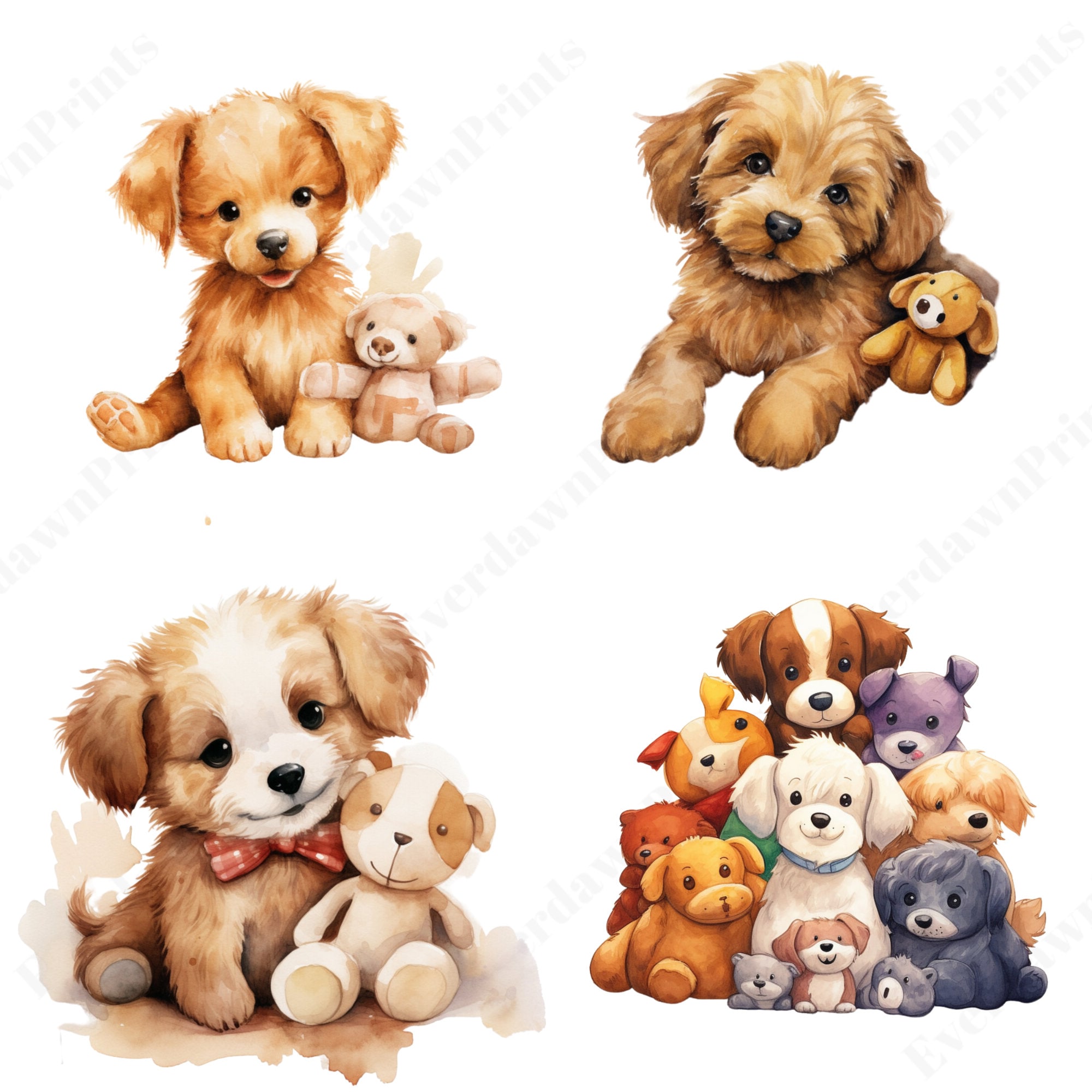 18 Puppy Clipart Dog Clipart Dog PNG Bundle Puppy Graphics - Etsy