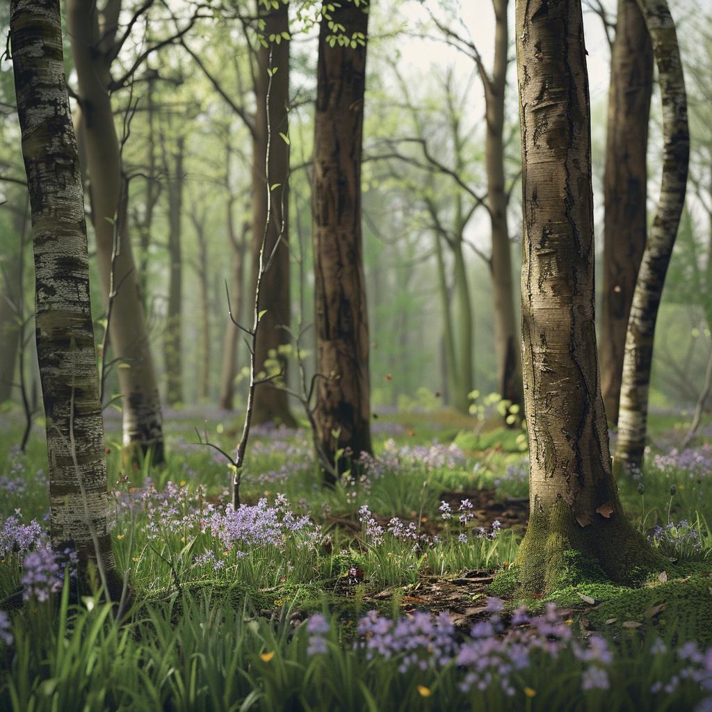 24 Forest Clipart, Woodland Scene, Nature Illustration, Spring Forest ...