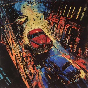 24 Vintage Comic Style Car Chase Clipart, Retro Car Chase Illustration ...