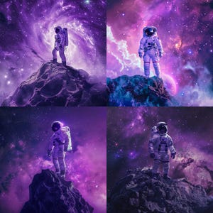 24 Astronaut Clipart Outer Space Art Galaxy Background Digital Download ...