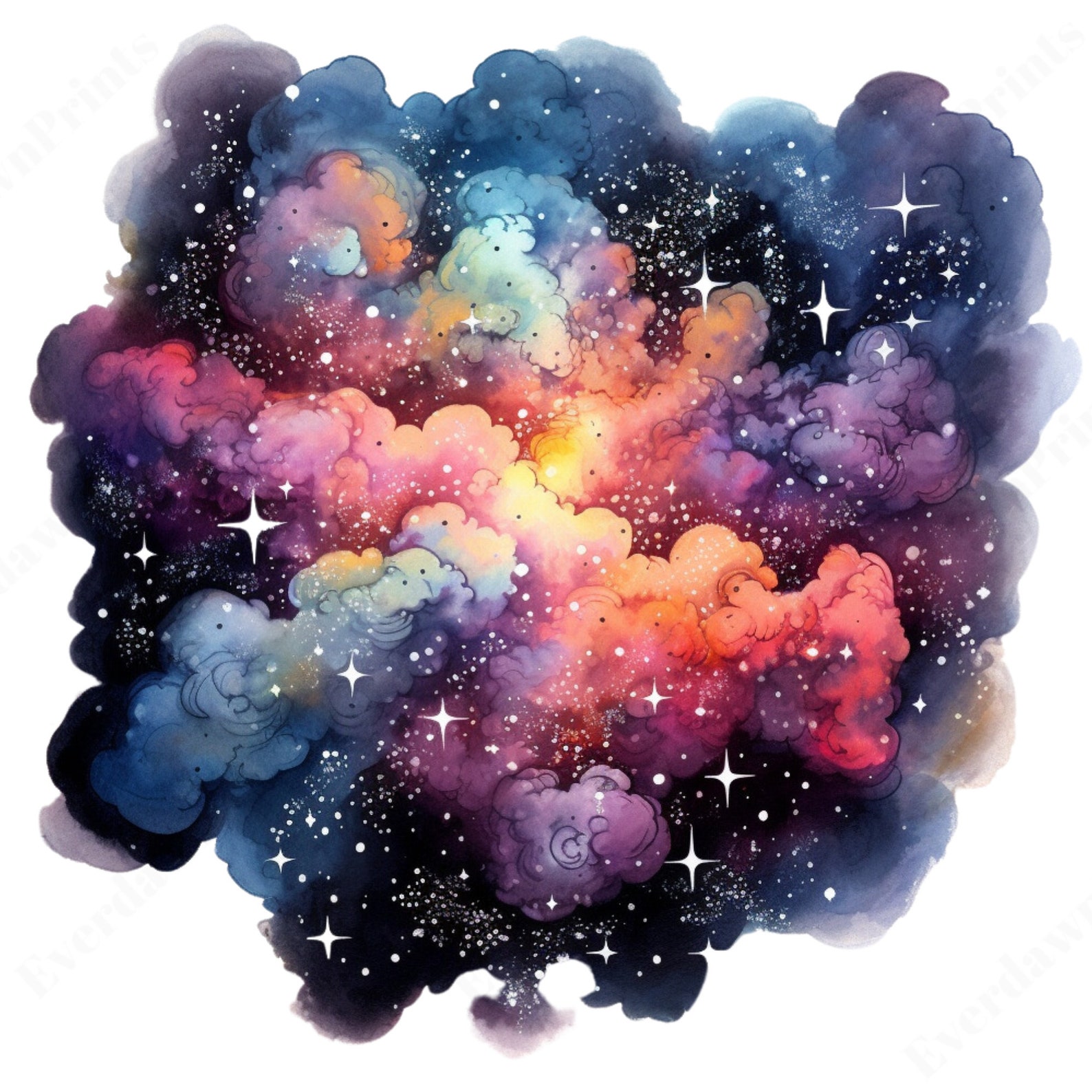 23 Outer Space Clipart Set, High Quality Transparent PNG Galaxy Clipart ...