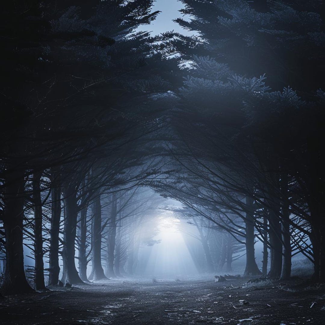 24 Ethereal Forest Clipart, Moody Woods Scene, Mystical Landscape Art ...