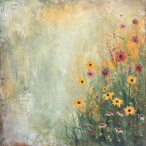 32 Wildflower Meadow Clipart, Digital Floral Art, Spring Flowers ...