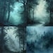 24 Misty Forest Watercolor Clipart, Watercolor Backgrounds, Forest ...