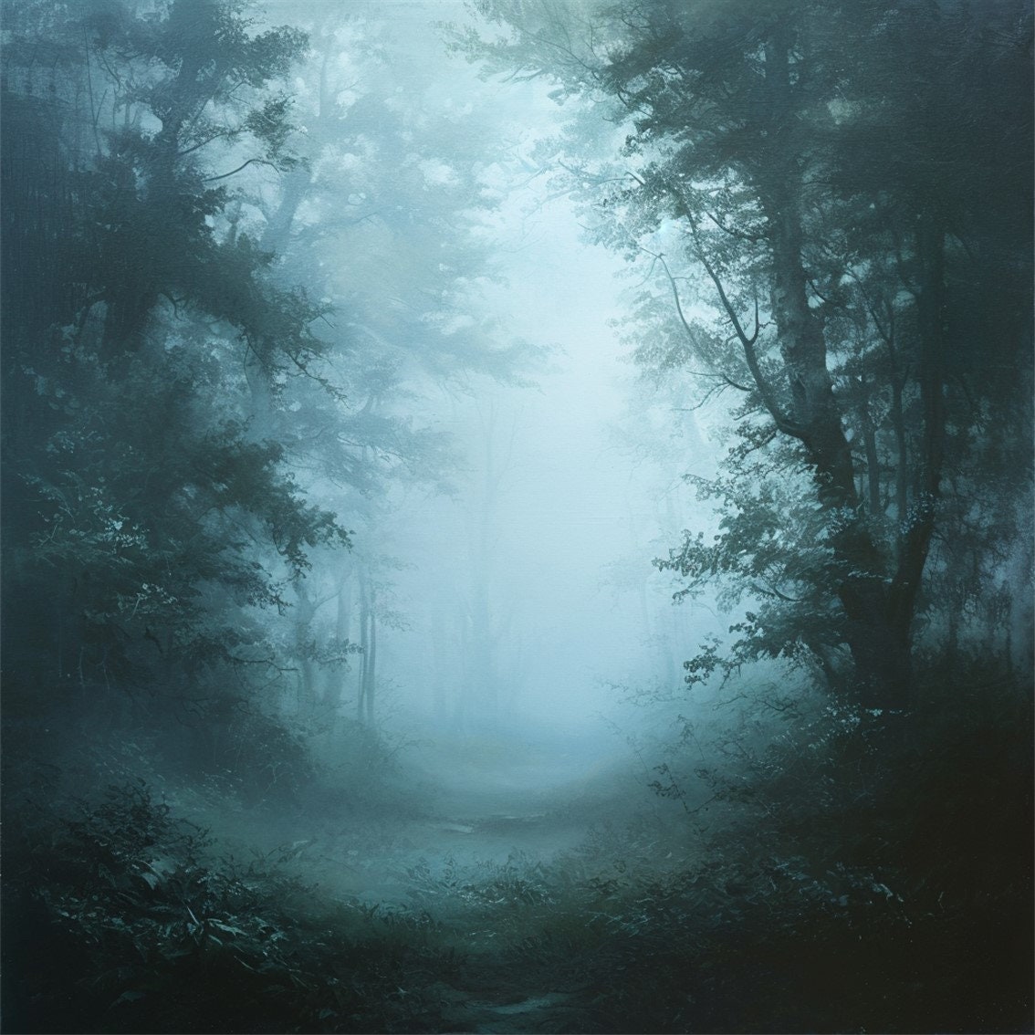 24 Misty Forest Watercolor Clipart, Watercolor Backgrounds, Forest ...