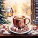30 Watercolor Hot Cocoa Clipart, High Quality PNG, 300 Dpi, Cozy ...