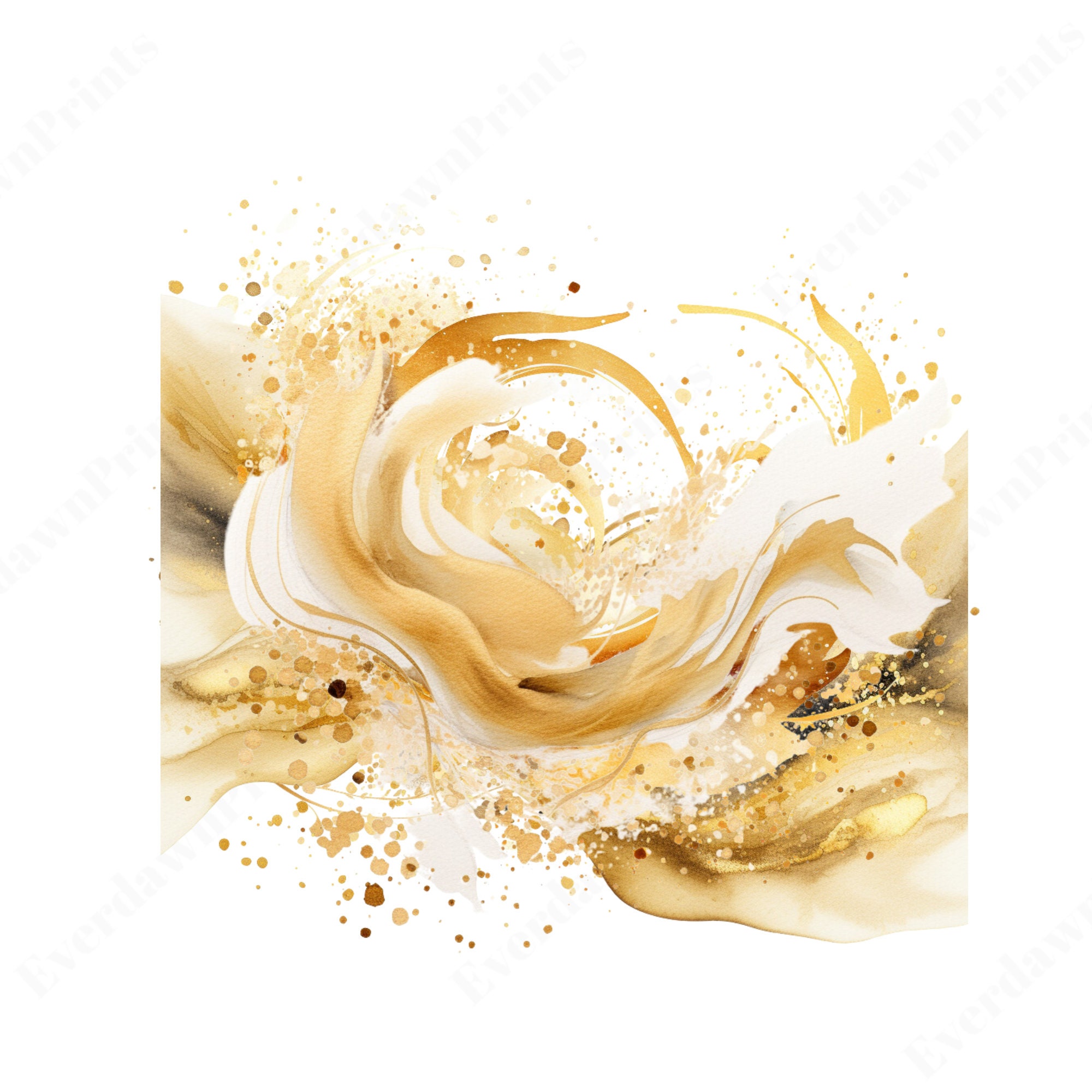 22 Watercolor Golden Splash, Splash, Watercolor Splash, Clipart ...