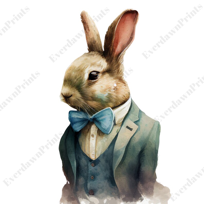 22 Dapper Bunny Clipart High Quality Transparent PNG - Etsy