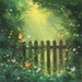 24 Enchanted Garden Fence With Fairies, Whimsical Fairy Child ...