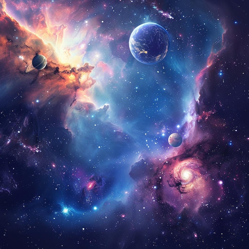 Outer Space Nebula Print - Etsy