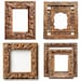 24 Rustic Wood Frame Clipart, Vintage Style Digital Download, Wooden ...