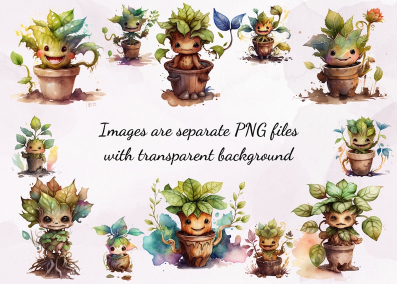 Mandrake Clipart, 18 High Quality Transparent PNG, Mandrake, Watercolor ...