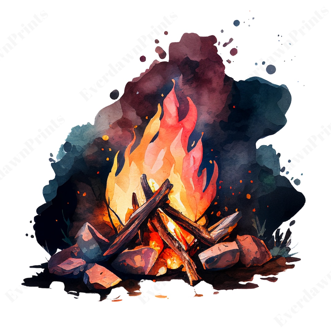 25 Watercolor Campfire Clipart, High Quality Transparent PNG ...