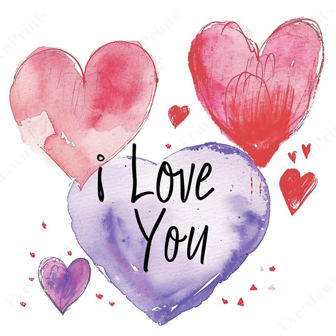 10 Watercolor Heart Balloon Clipart, High Quality Transparent PNG ...
