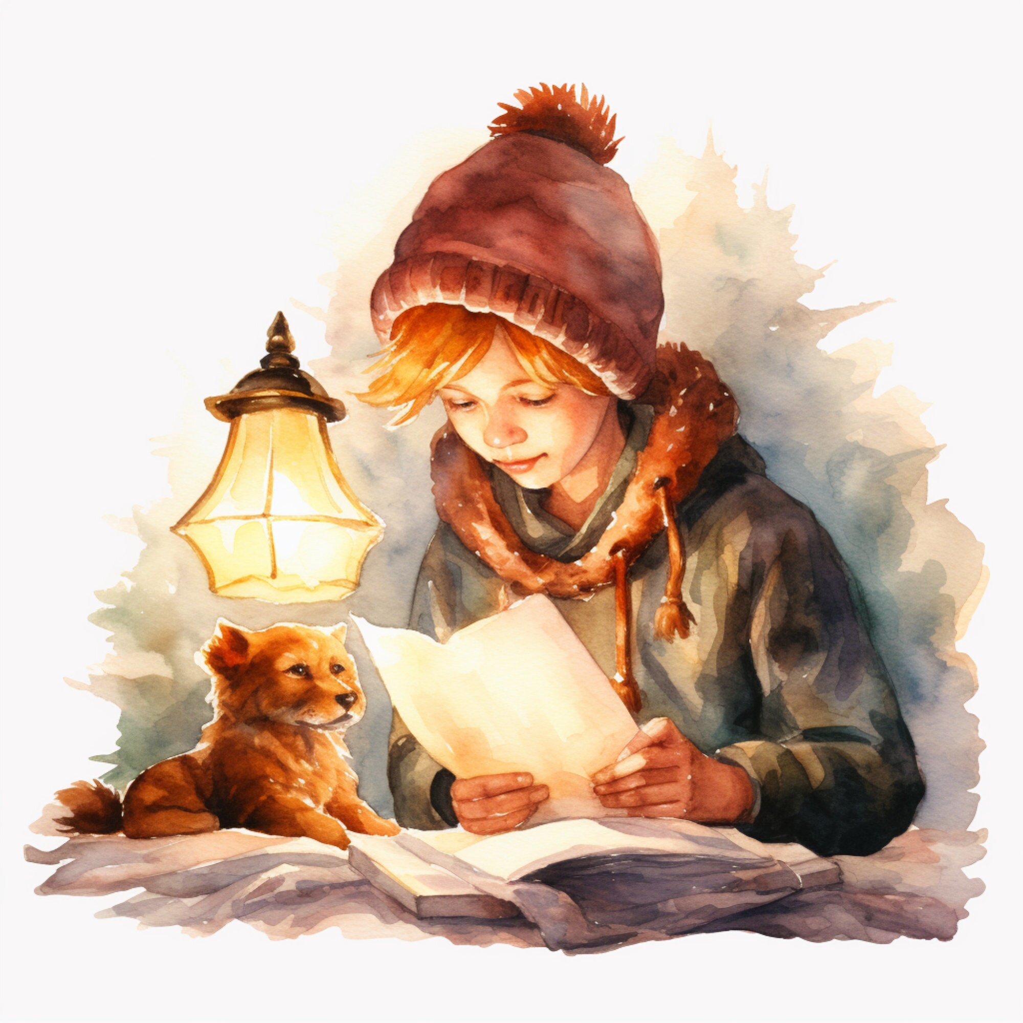 23 Cozy Holiday Reading Clipart High Quality PNG 300 Dpi - Etsy