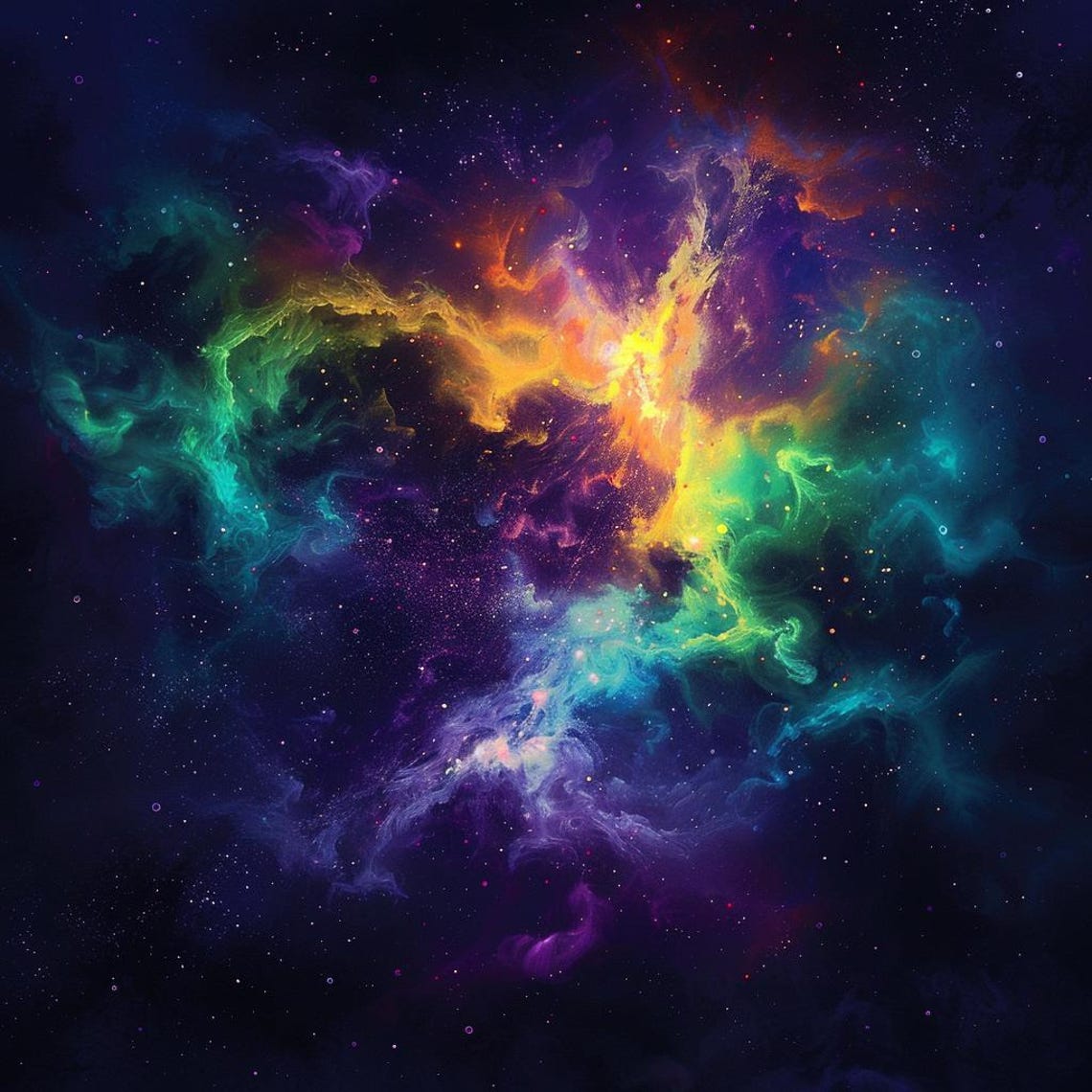 19 Cosmic Galaxy Nebula Clipart, Space Background Digital Download ...