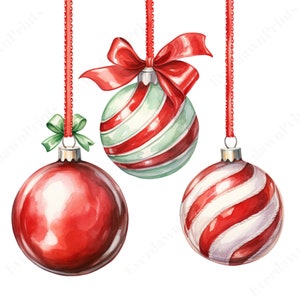 19 Christmas Bauble Clipart Volume 2, Transparent Clipart, Merry ...