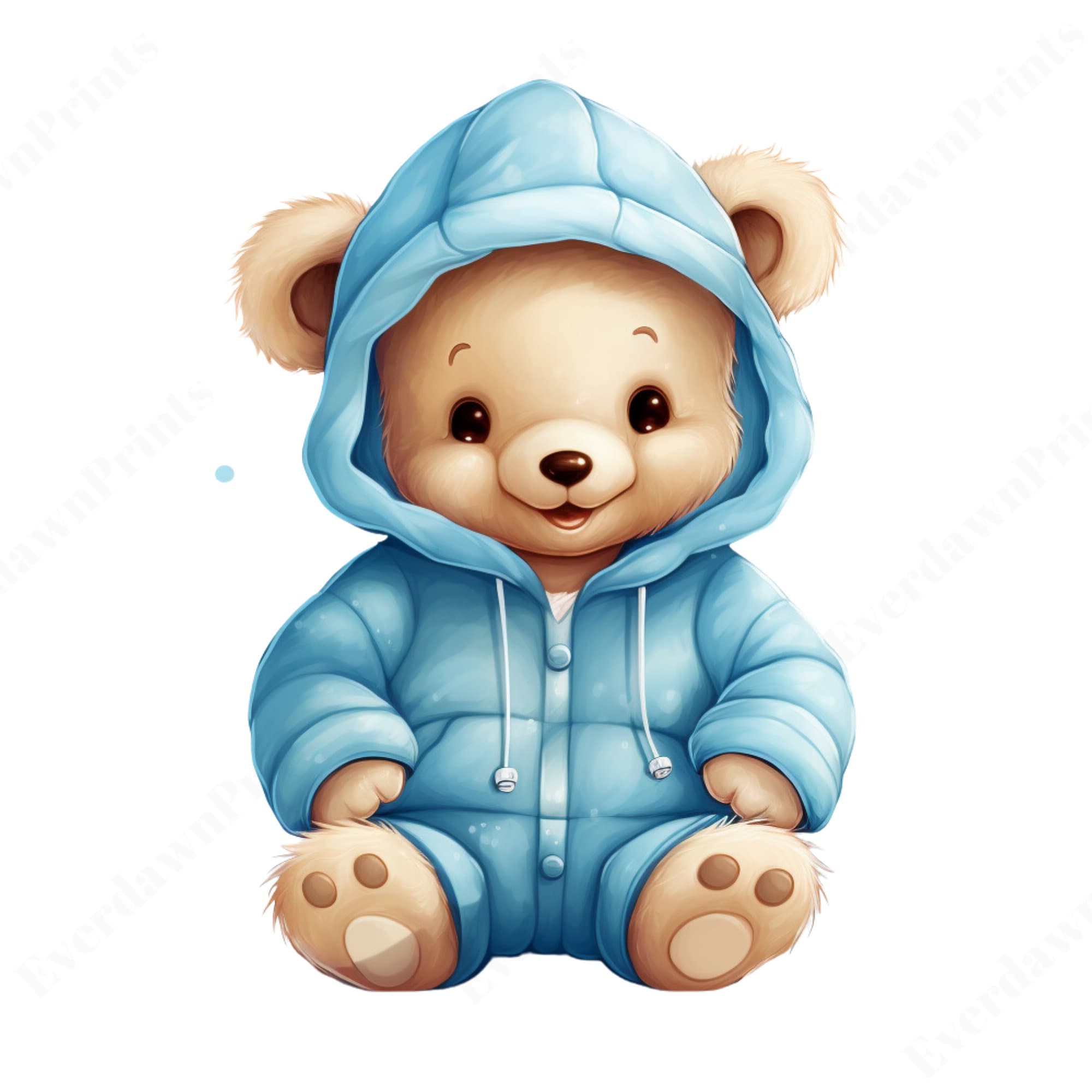 29 Watercolor Teddy Bear Hoodie Clipart, Teddy Bear Clipart ...