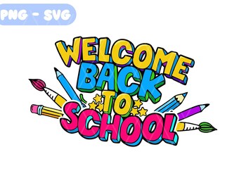 Welcome Back to School SVG, Retro Back to School SVG, Back to School ...