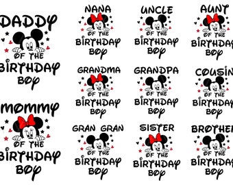 Family Mouse Svg Bundle, Png High Resolution Mouse Family Shirt Bundle ...