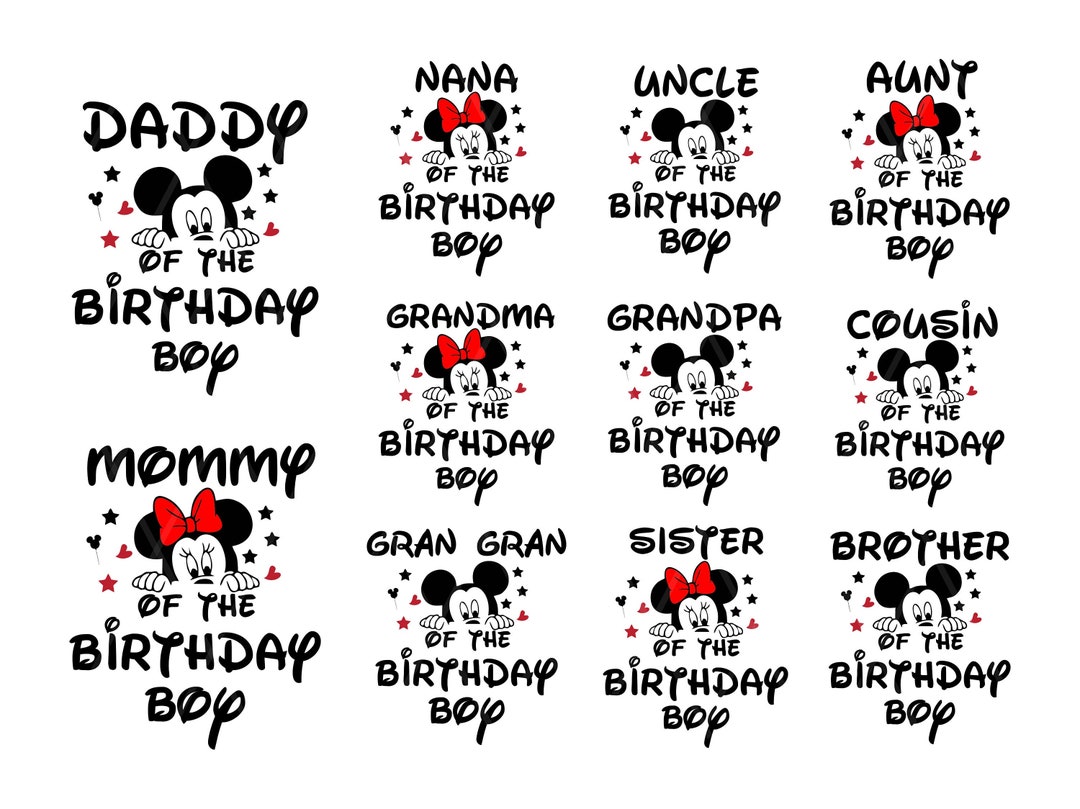 Family Mouse Bundle Cut Files, Png High Resolution Mouse Family Shirt ...