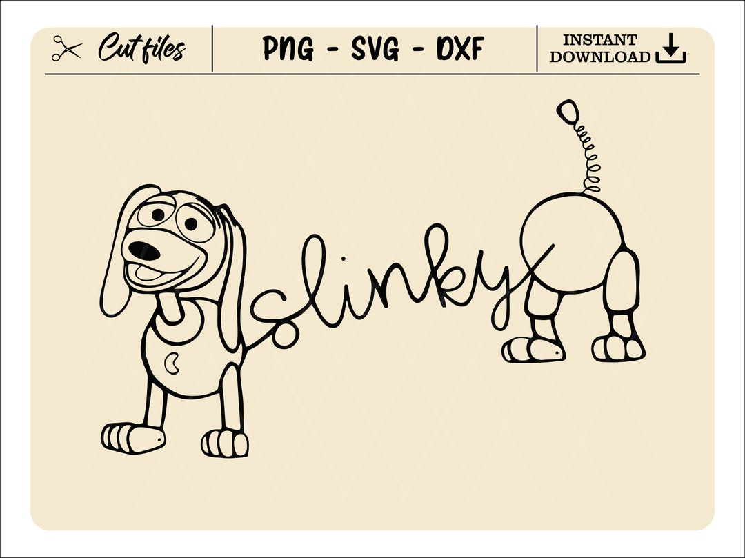 Slinky Dog SVG, Toy Storyy SVG, Silhouette, Cricut, Digital File - Etsy UK