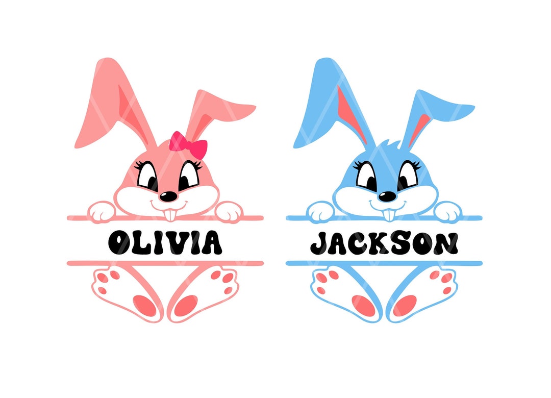 Hase Name Rahmen SVG, Ostern SVG, Hase SVG, digitaler Download für ...