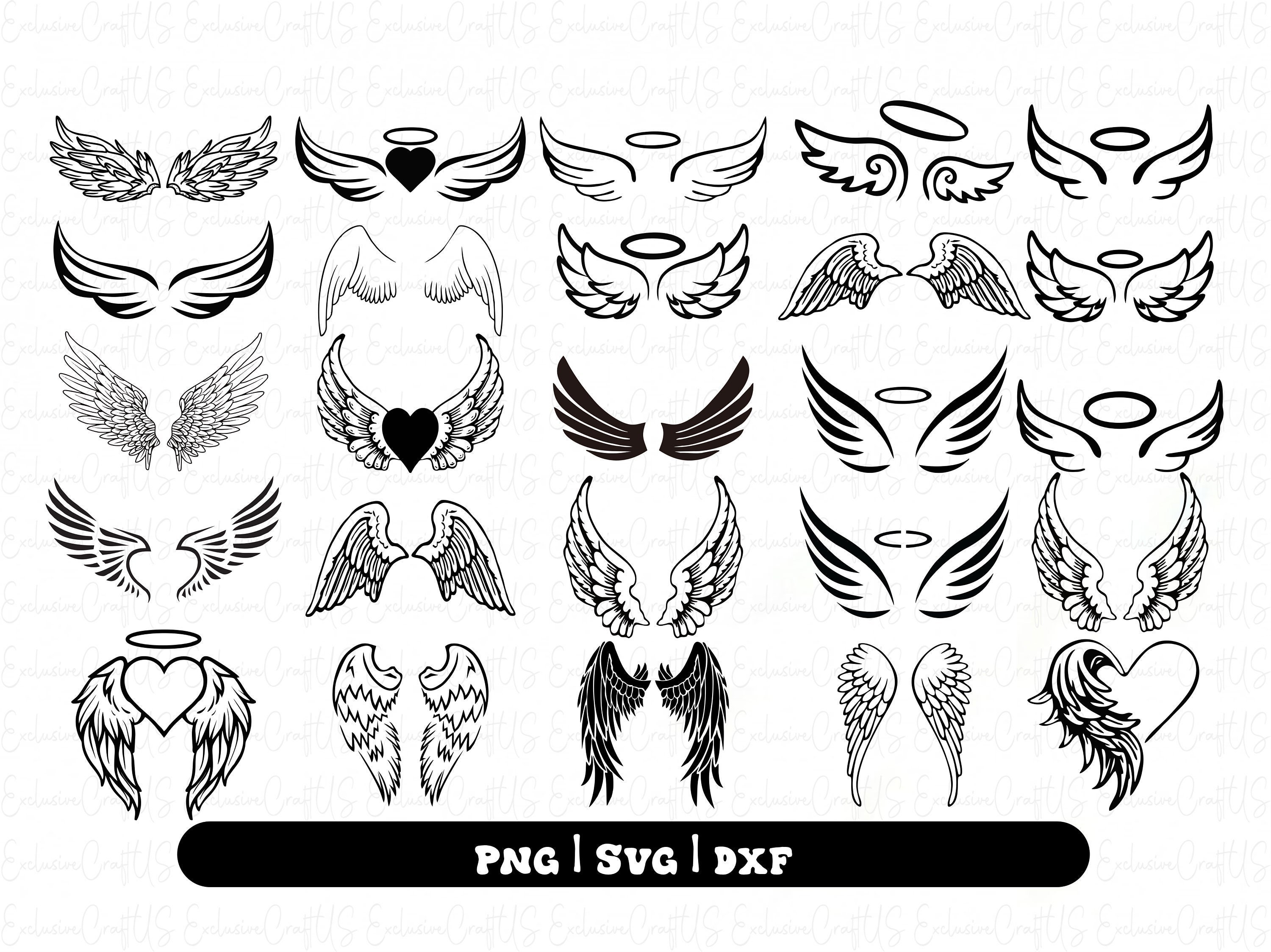 25 Angel Wings Svg Bundle Angel Wings Clip Art Wings Cut - Etsy Australia